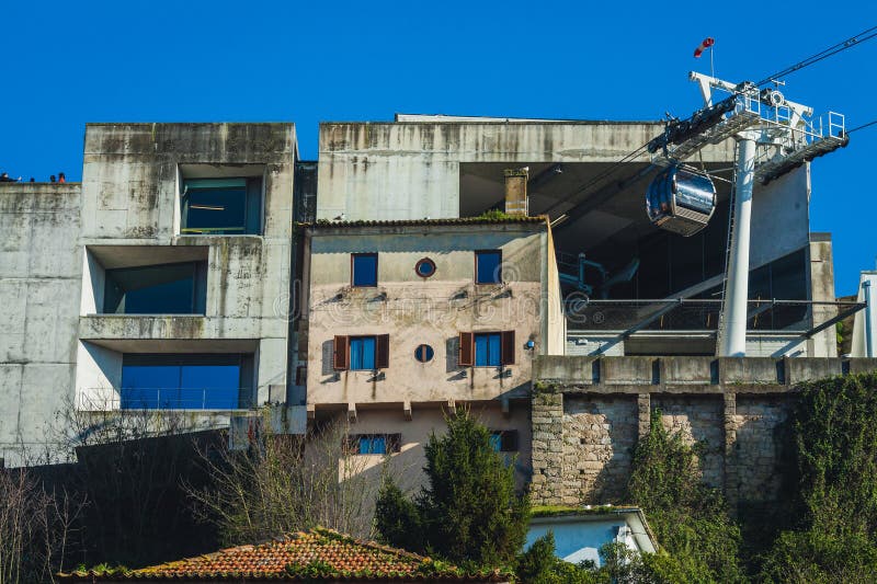 An Architectural Contrast between an Older Residential Building with ...