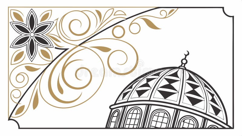 Architectural Corner Element Featuring a Building Dome and Delicate ...