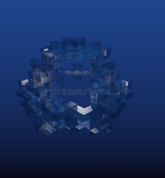 Architectural Cube Stack stock illustration. Illustration of software ...