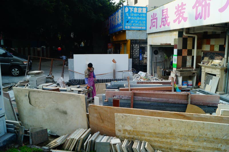 Architectural Decoration Materials Processing Editorial Photography ...