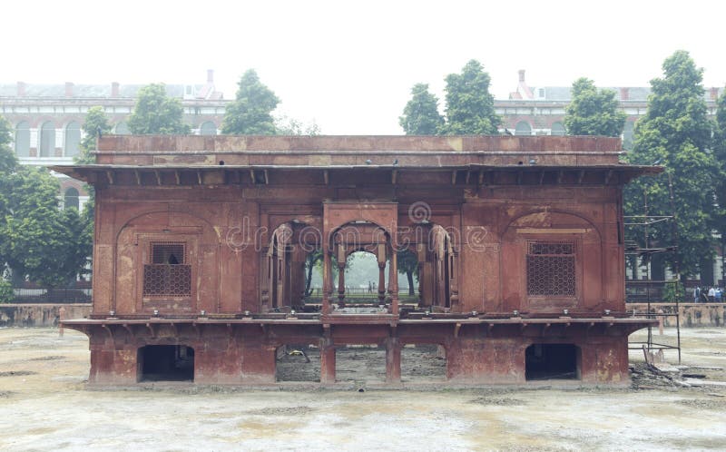 Architectural Design of a Building Inside Red Fort, India Stock Photo ...