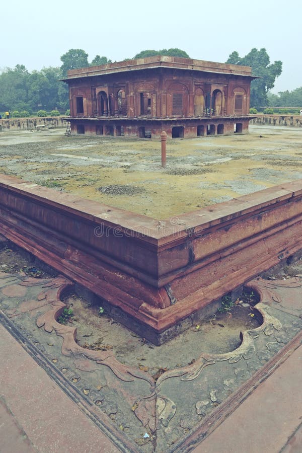 Architectural Design of a Building Inside Red Fort, India Stock Image ...