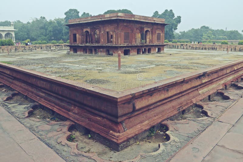 Architectural Design of a Building Inside Red Fort, India Stock Image ...