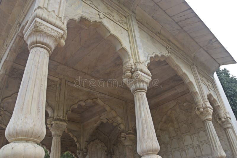 Architectural Design of a Building Inside Red Fort, India Stock Photo ...