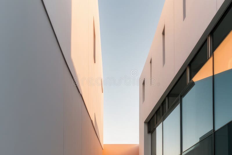 Architectural Design with Clean Lines, Angles, and Geometric Elements ...