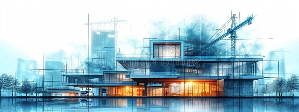 Architectural Design Concept Building Construction Engineering with ...