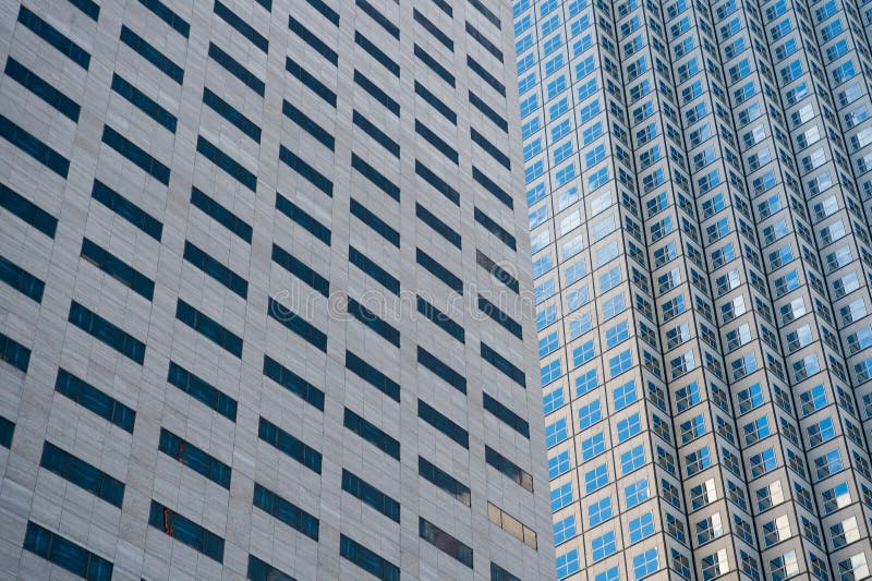 Architectural Design and Conception. Modern Architecture. Windows of ...