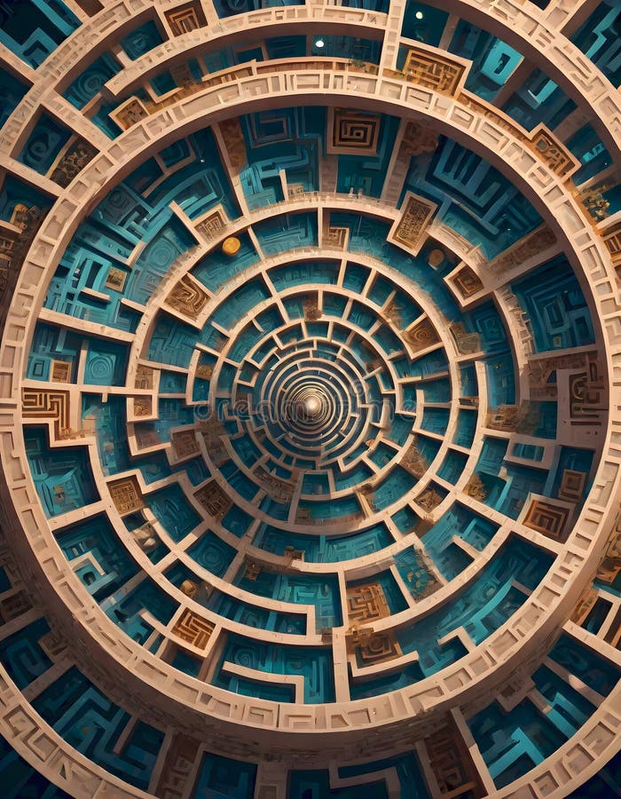 Architectural Design Fforming a Circular Maze Like Pattern, Generative ...