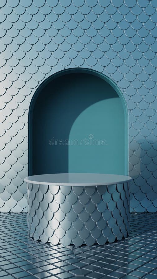 Architectural Design of a Metallic Podium with Arched Niche and ...