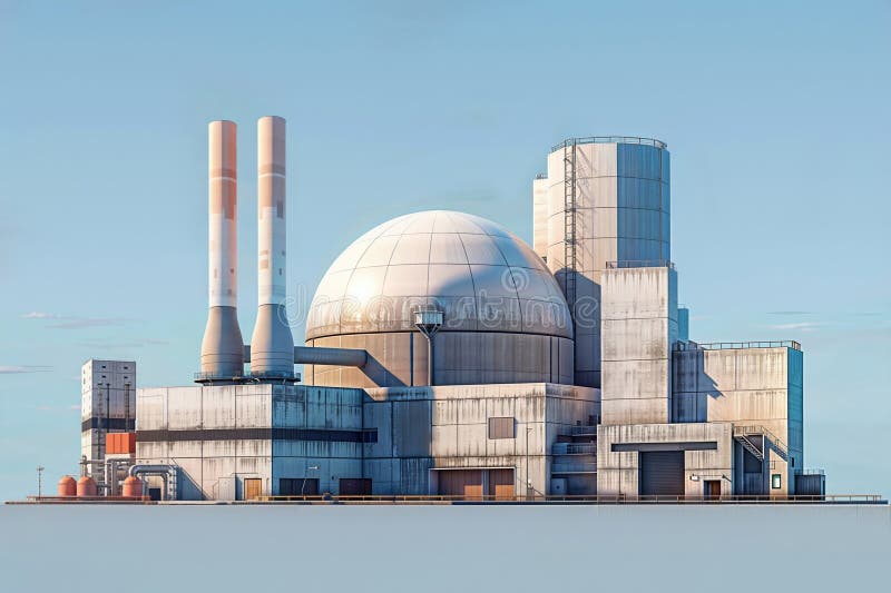 Architectural Design: Nuclear Plant with Modern Aesthetic, Generative ...