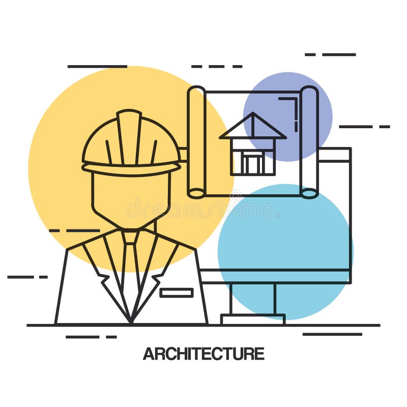 Architectural Design Set Icons Stock Vector - Illustration of ...