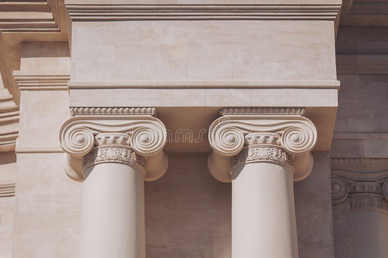 The Architectural Design Showcases Elegant Corinthian Columns Featuring ...