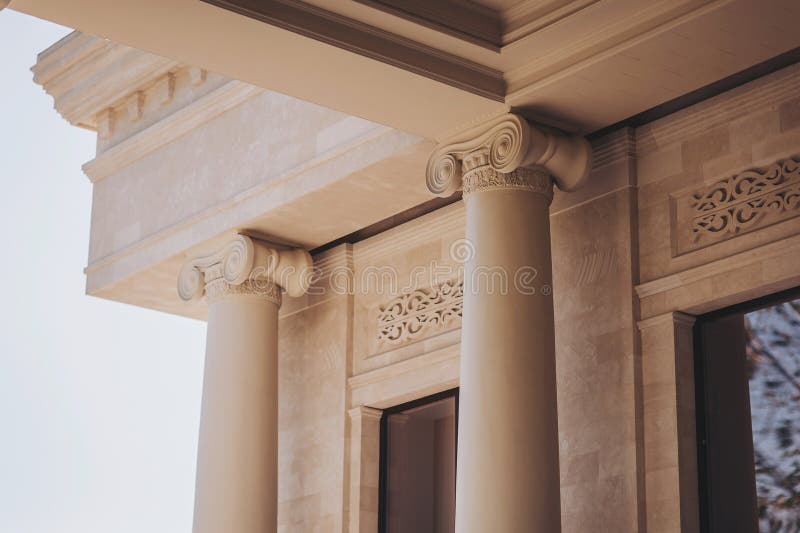 The Architectural Design Showcases Elegant Corinthian Columns Featuring ...