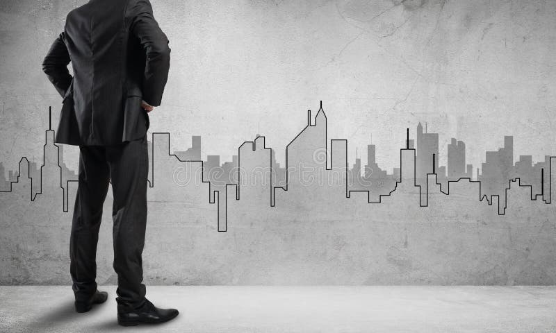 Architectural Design on Wall Stock Photo - Image of modern, architect ...