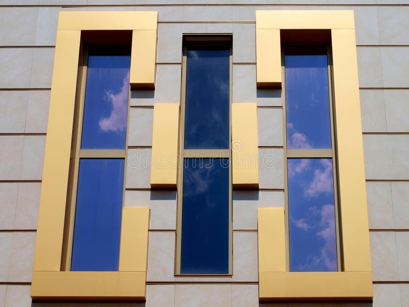 Architectural Design Of Windows Stock Photo - Image of curve, modern ...