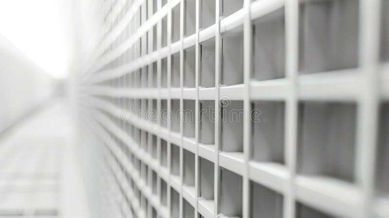 Architectural Detail of a Building with Multiple Windows on White ...