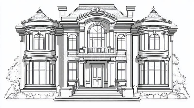 Architectural Detail and Design Elements of a University Main Hall ...