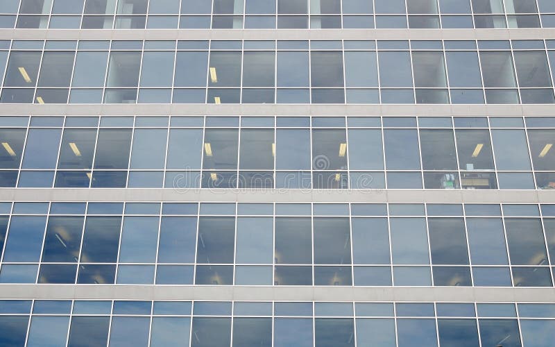 Architectural Detail of the Exterior Windows of a Generic Office Tower ...