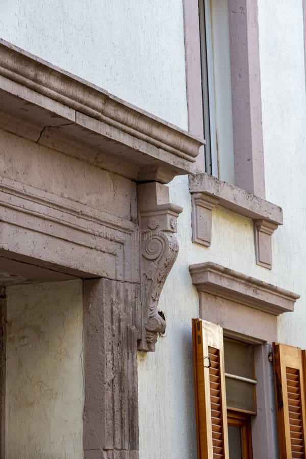 Architectural Detail of the Facade of an Old House in Cunda, Turkey ...