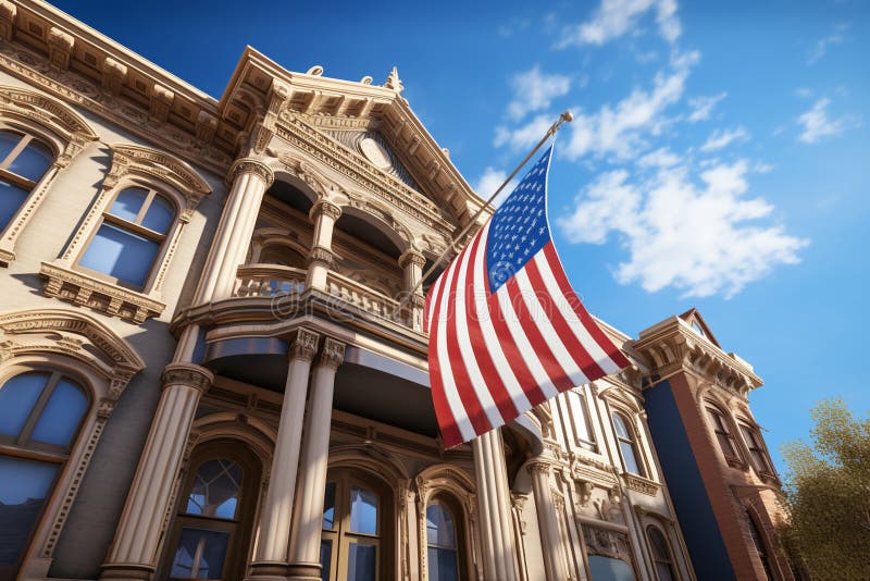 Architectural Detail of a Historic Building. Generative Ai Stock ...