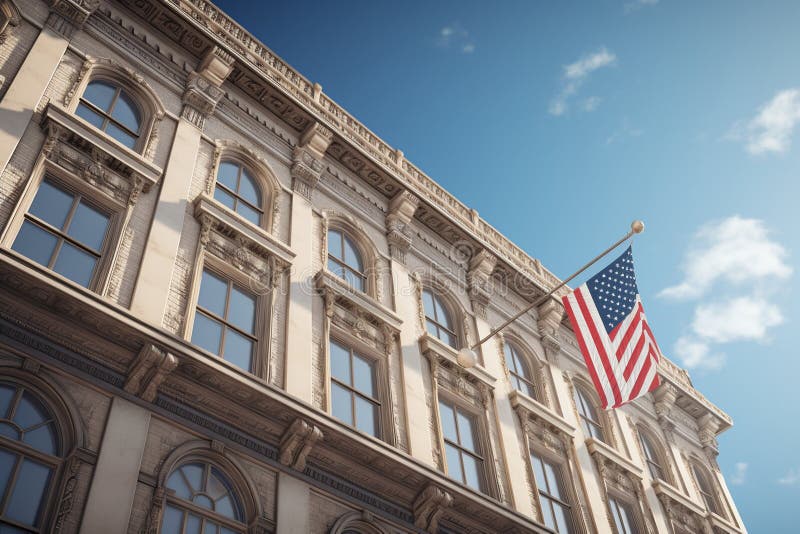 Architectural Detail of a Historic Building. Generative Ai Stock ...