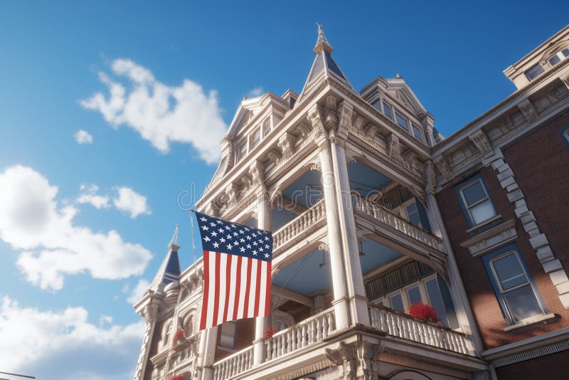 Architectural Detail of a Historic Building. Generative Ai Stock ...