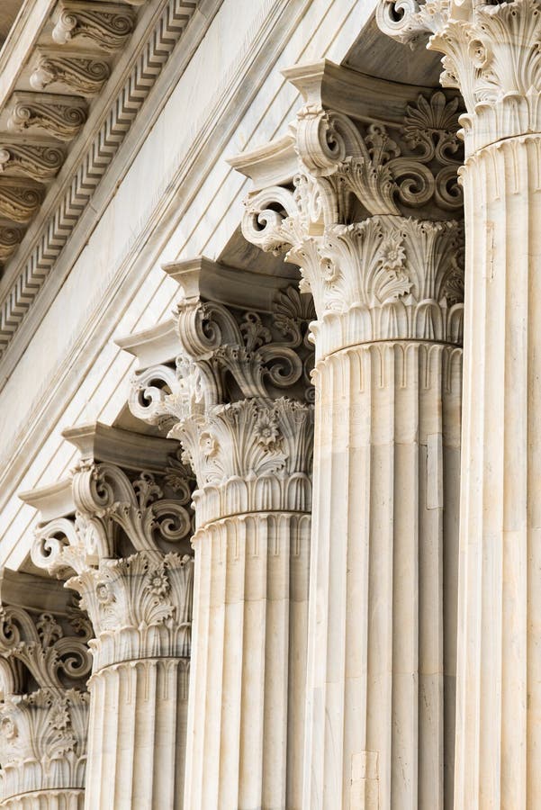 Architectural Detail of Marble Corinthian Order Columns Stock Image ...