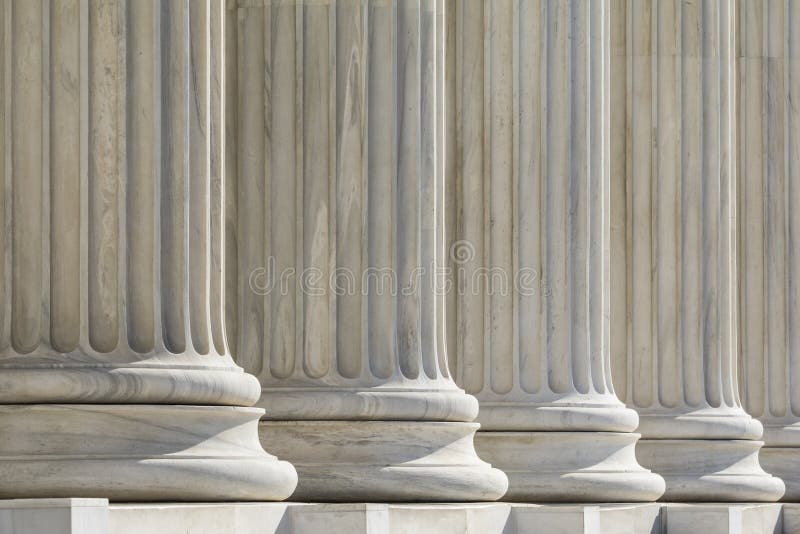 Detail of Ionic Capital and Column Base, C. 1910 Stock Image - Image of ...