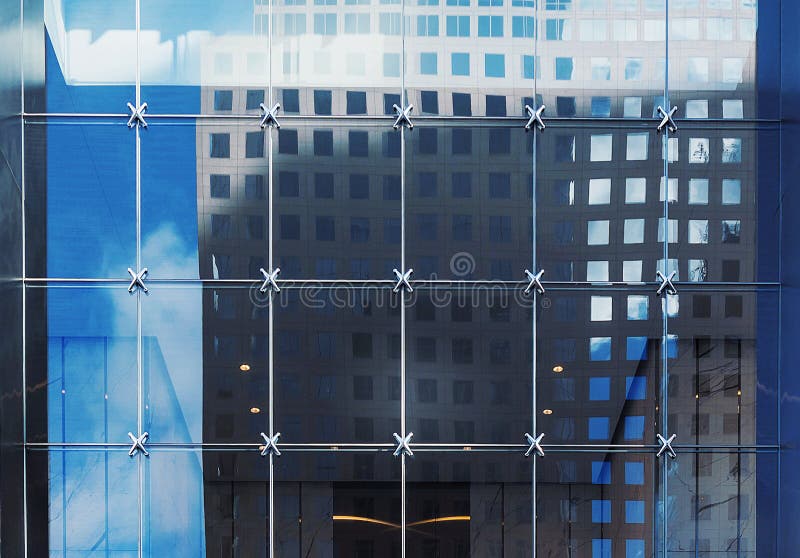 Architectural Pattern with Glass Stock Image - Image of office, pattern ...