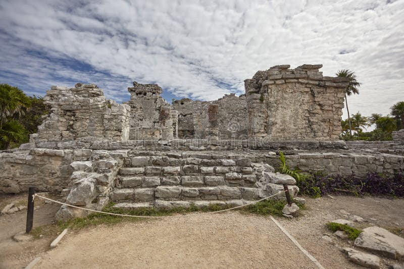 Architectural Detail of the Ruins of Tulum Editorial Photography ...