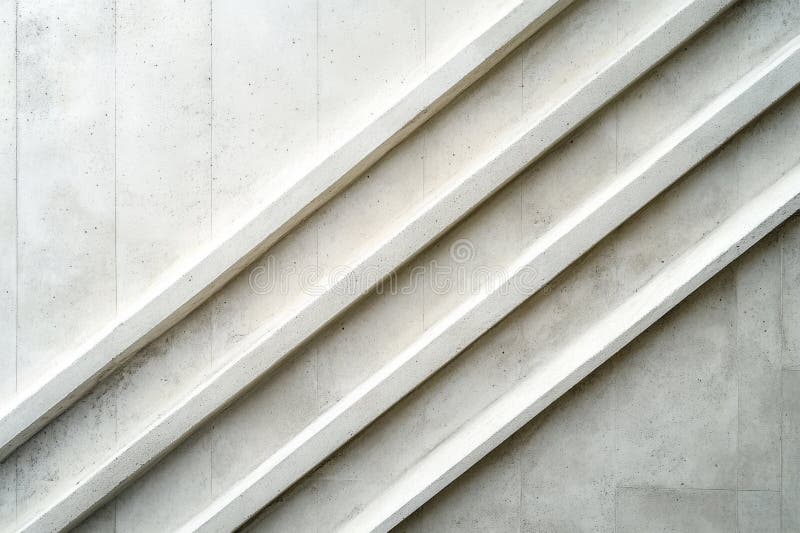 Architectural Detail Showing Parallel Concrete Beams Creating Dynamic ...