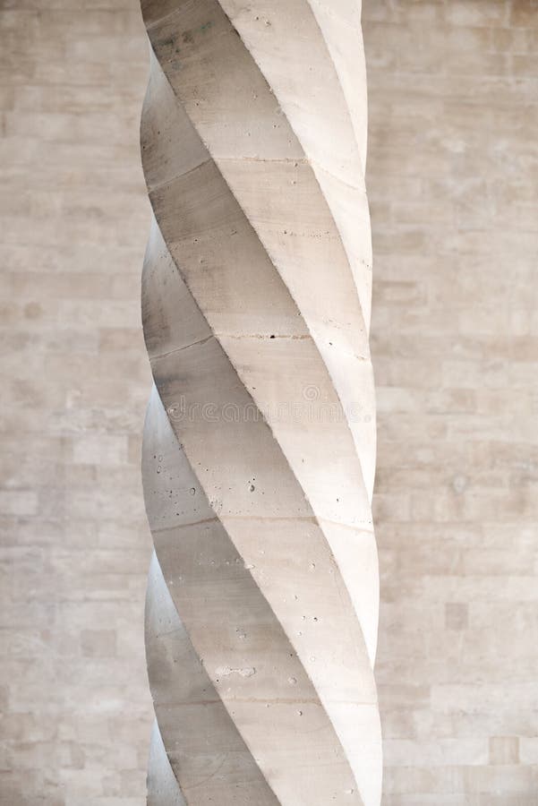 Architectural Detail of a Spiral Column Stock Photo - Image of monument ...