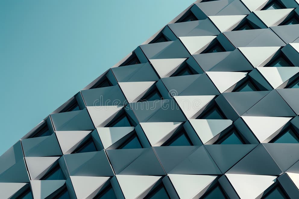 Architectural Detail of Triangular Patterns of a Building Stock ...