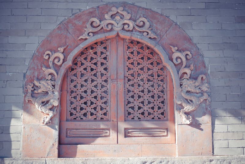 Architectural Details of the Badachu Park, Xishan, Beijing, China Stock ...