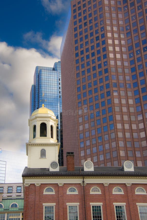Architectural Details of the City of Boston Stock Image - Image of view ...