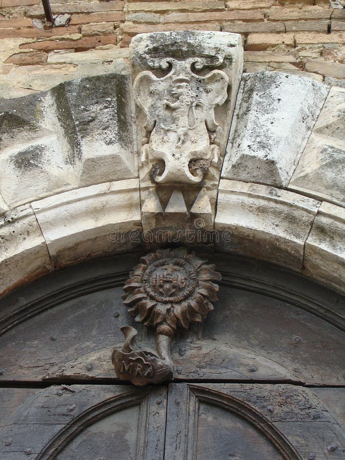 Architectural Details of Historic Buildings. Italy Stock Image - Image ...