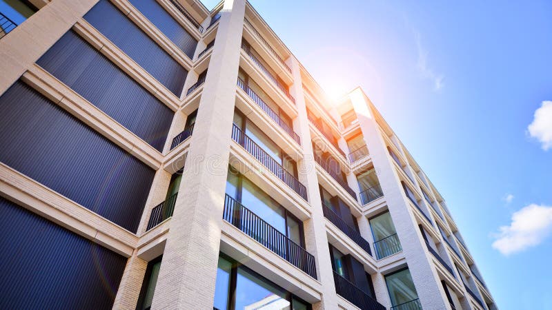 Modern Elements in Contemporary Architecture. Stock Photo - Image of ...