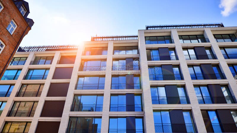 Modern Elements in Contemporary Architecture. Stock Photo - Image of ...