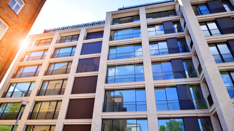 Modern Elements in Contemporary Architecture. Stock Image - Image of ...