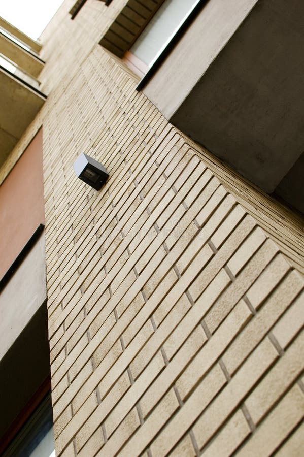 Architectural Details of Modern Brick Building. Stock Photo - Image of ...