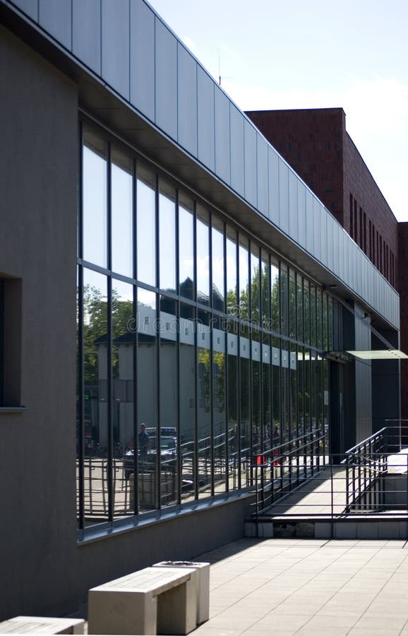 Architectural Details of Modern Public Utility Building. Stock Photo ...