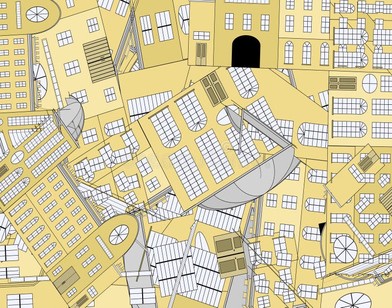 Architectural distraction stock vector. Illustration of windows - 2964715