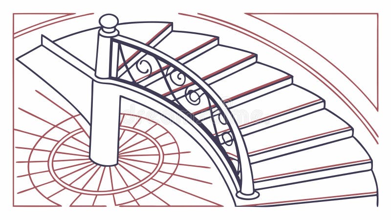 Architectural Drawing of an Arched Bridge or Walkway Vector, Vector ...