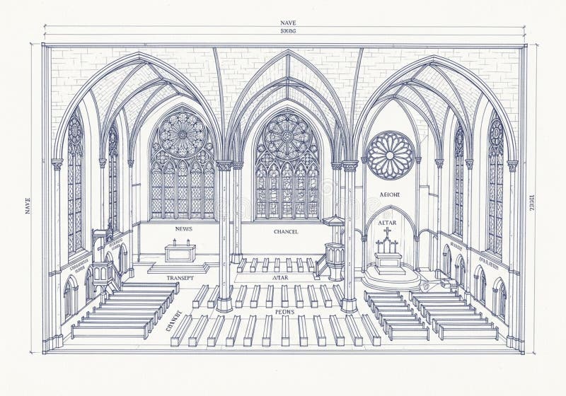 Congregational Seating Stock Illustrations – 3 Congregational Seating ...