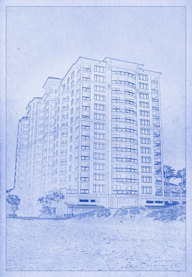 Architectural Drawing stock illustration. Illustration of construction ...