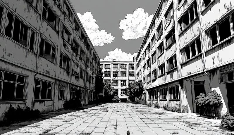 Architectural Drawing Utilizes 3D Grid. Exterior View of Basic Shape ...