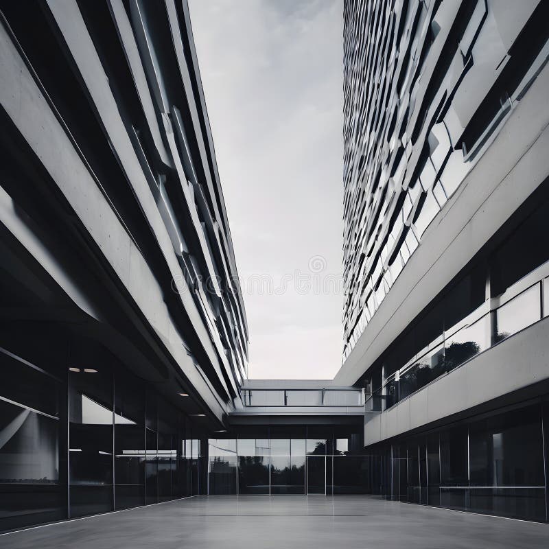 Architectural Elegance: a Modern Perspective Stock Illustration ...