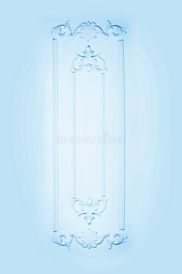Architectural Element of Decor Moldings on Wall Frame Stock Photo ...
