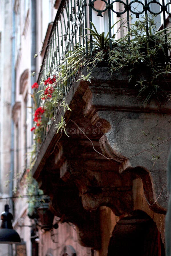 Architectural Element of a Historical Building Facade, Balcony Stock ...