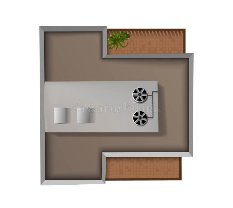 Architectural Element Top View Stock Vector - Illustration of ...